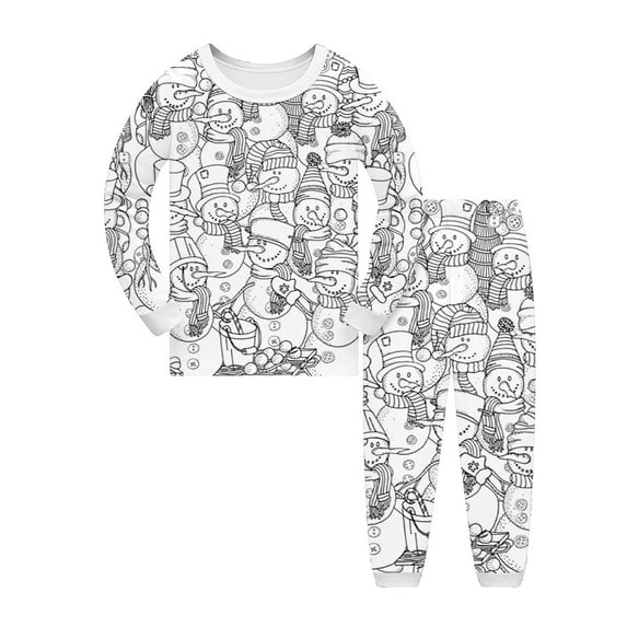 Christmas Kids Hand Drawn Print for Girls and Boys Festive Holiday ...