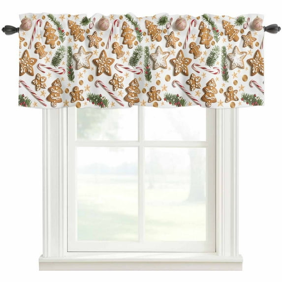 Christmas Kitchen Valances for Windows, Small Valance Curtains Rod ...