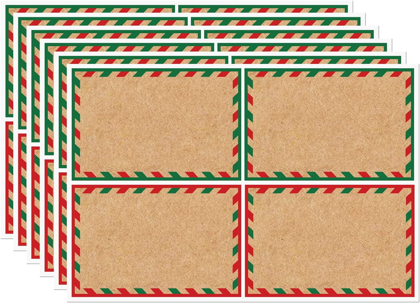 Christmas Kraft Paper Gifts Tags Happy New Year Holiday Presents ...