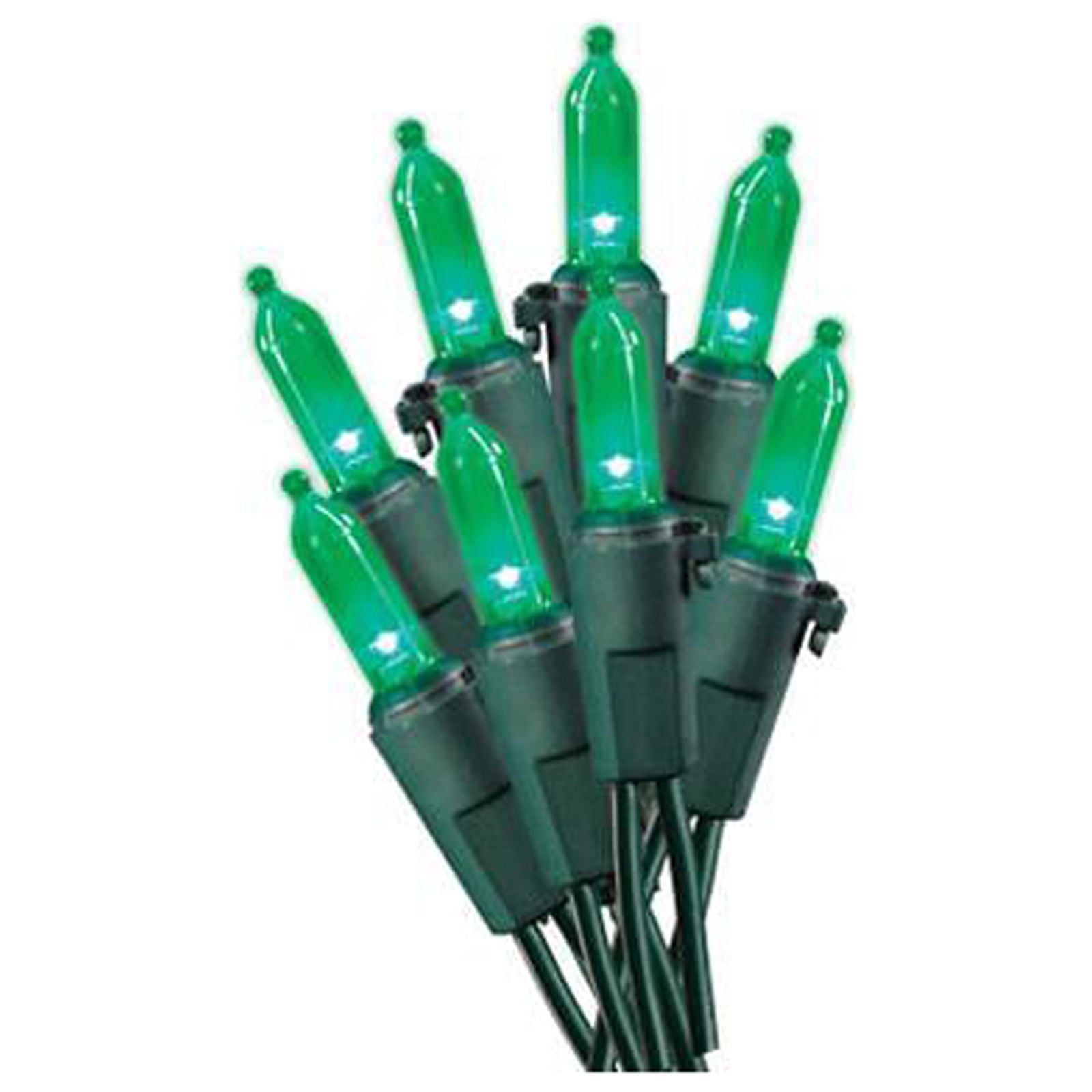 Christmas LED 50-Light Set, Mini, Green - Walmart.com