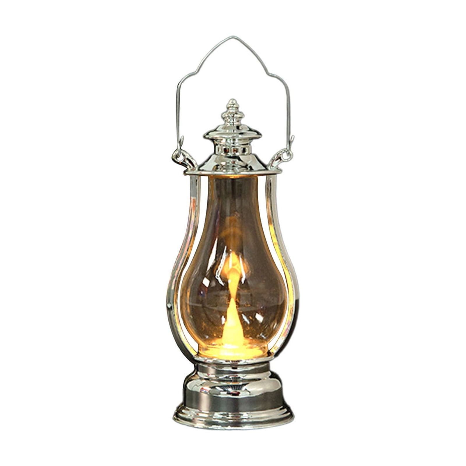 Christmas LED Electronic Portable Lantern, Flameless Windproof Lantern ...