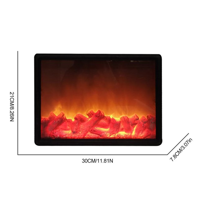 Christmas LED Flame Lamps Simulated Fireplace Light Lamps Flame Effect ...