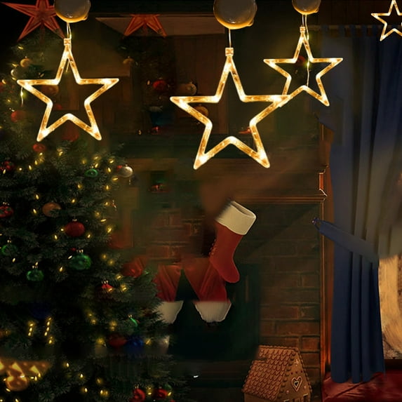 Christmas LED Light Decoration with Suction Cup, Battery Powered ...