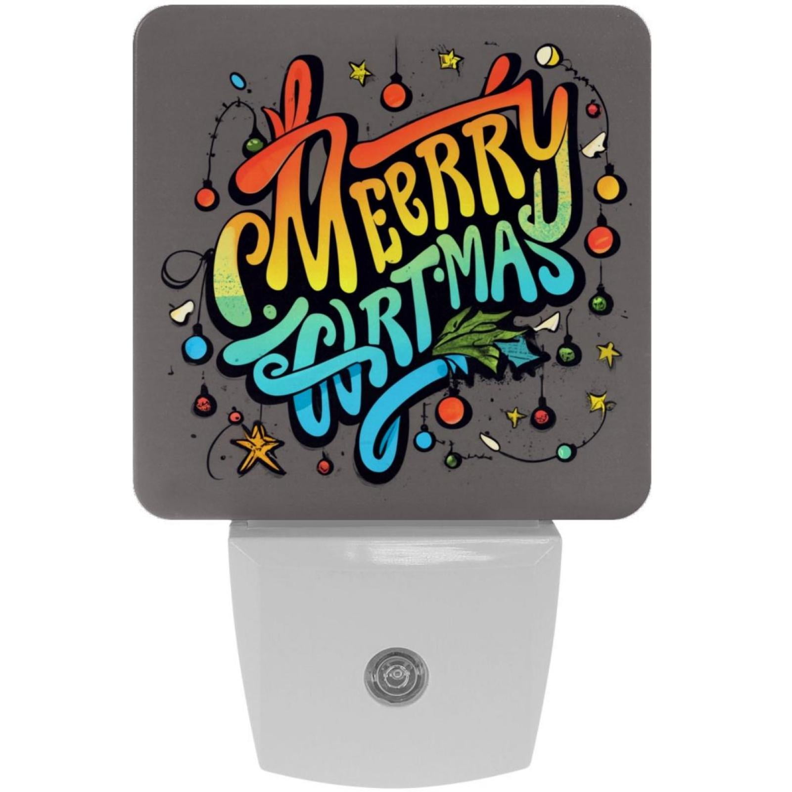 Christmas LED Square Night Lights - Portable and Stylish for Bedroom ...