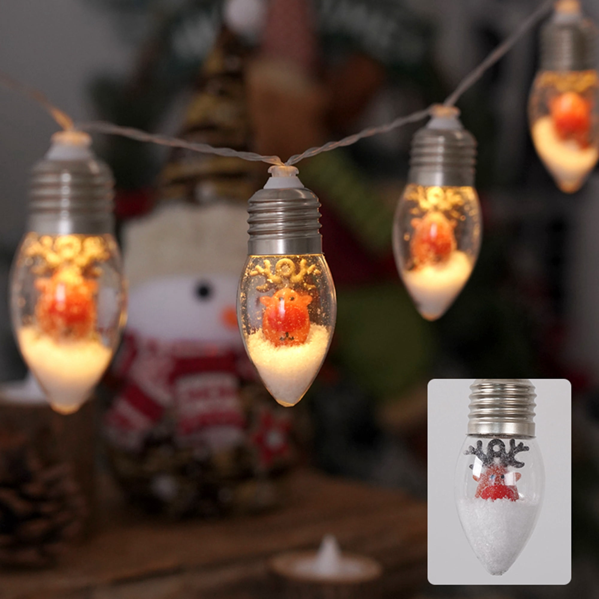 Christmas LED String Lights Decorations, Xmas Home Decor Atmosphere ...