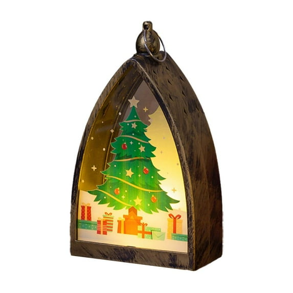 Christmas Lantern Lights Decorations, Cute Snowman Santa Claus ...