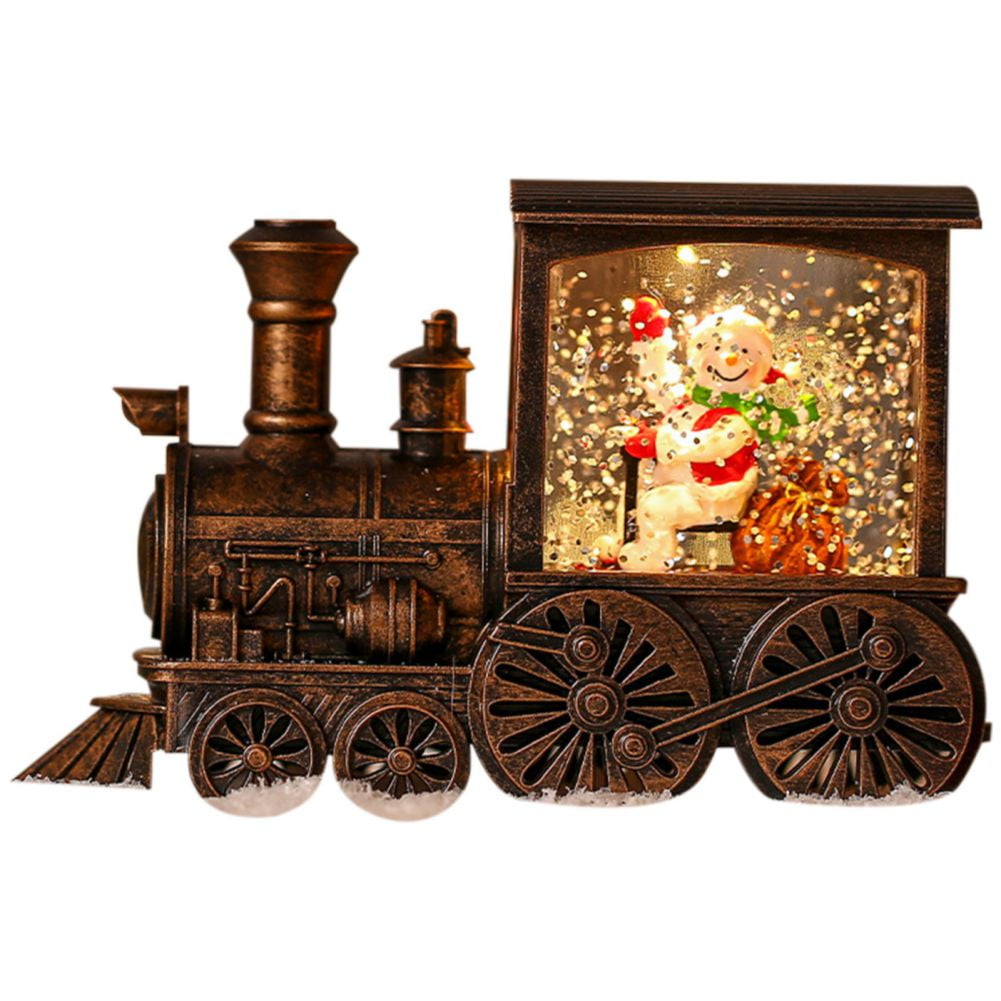 Christmas Lantern Snow Globe, Christmas Decoration Vintage Lighted ...