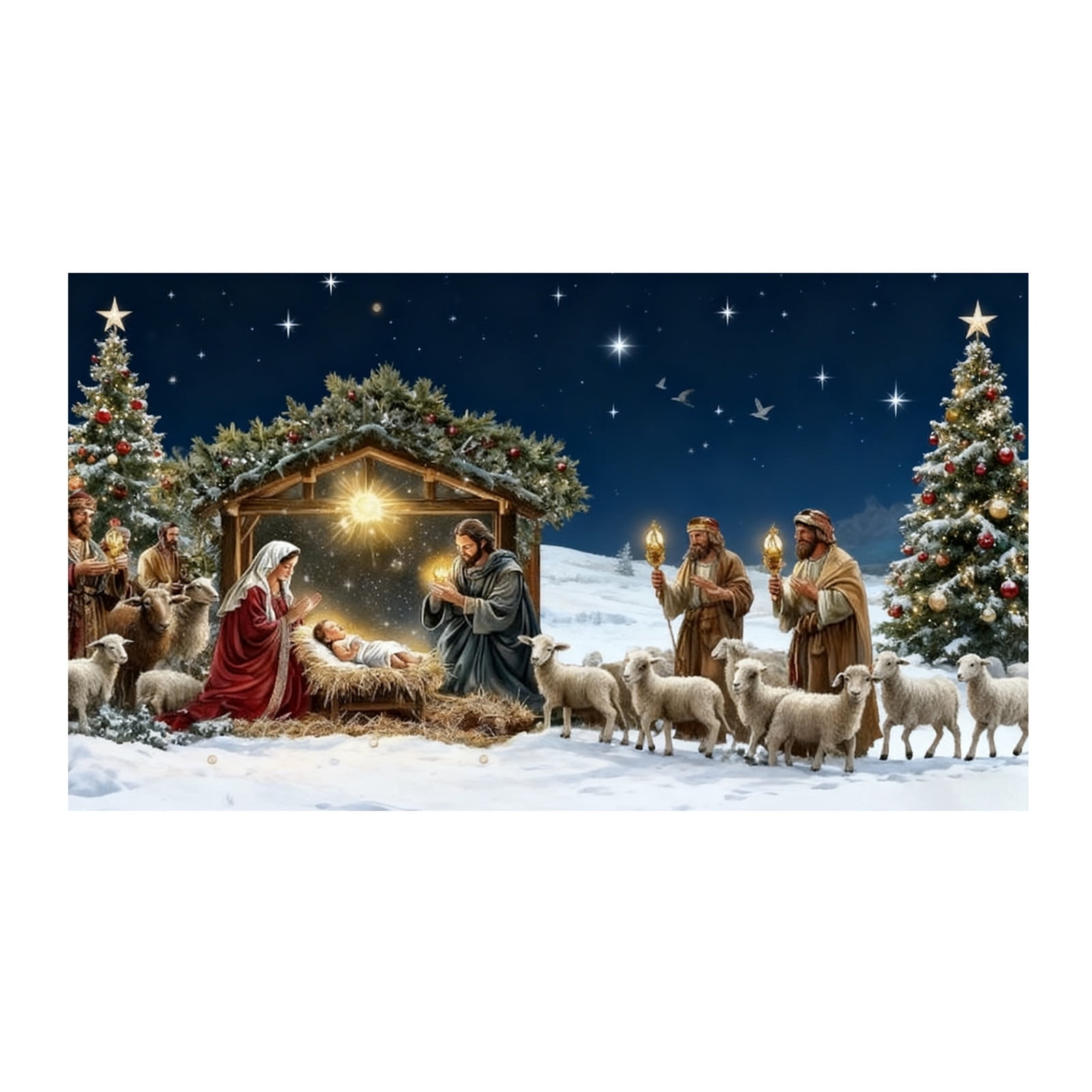 Christmas Large Banner For Garage Door Extra Wide Holiday Party ...