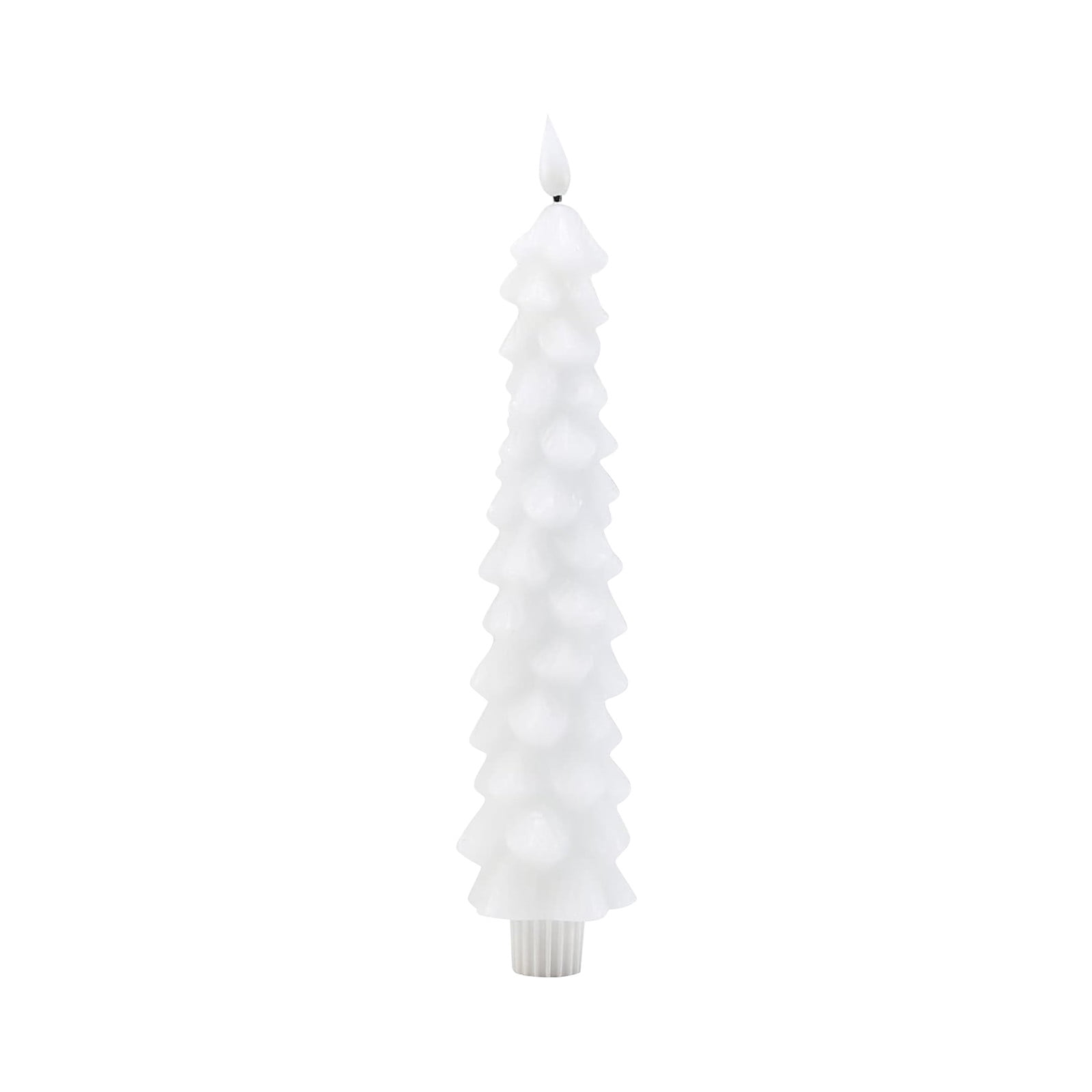 Christmas Led Pinecone Simulation Candle Lights (4Pcs) - Remote Control, White Paraffin Bullet ...