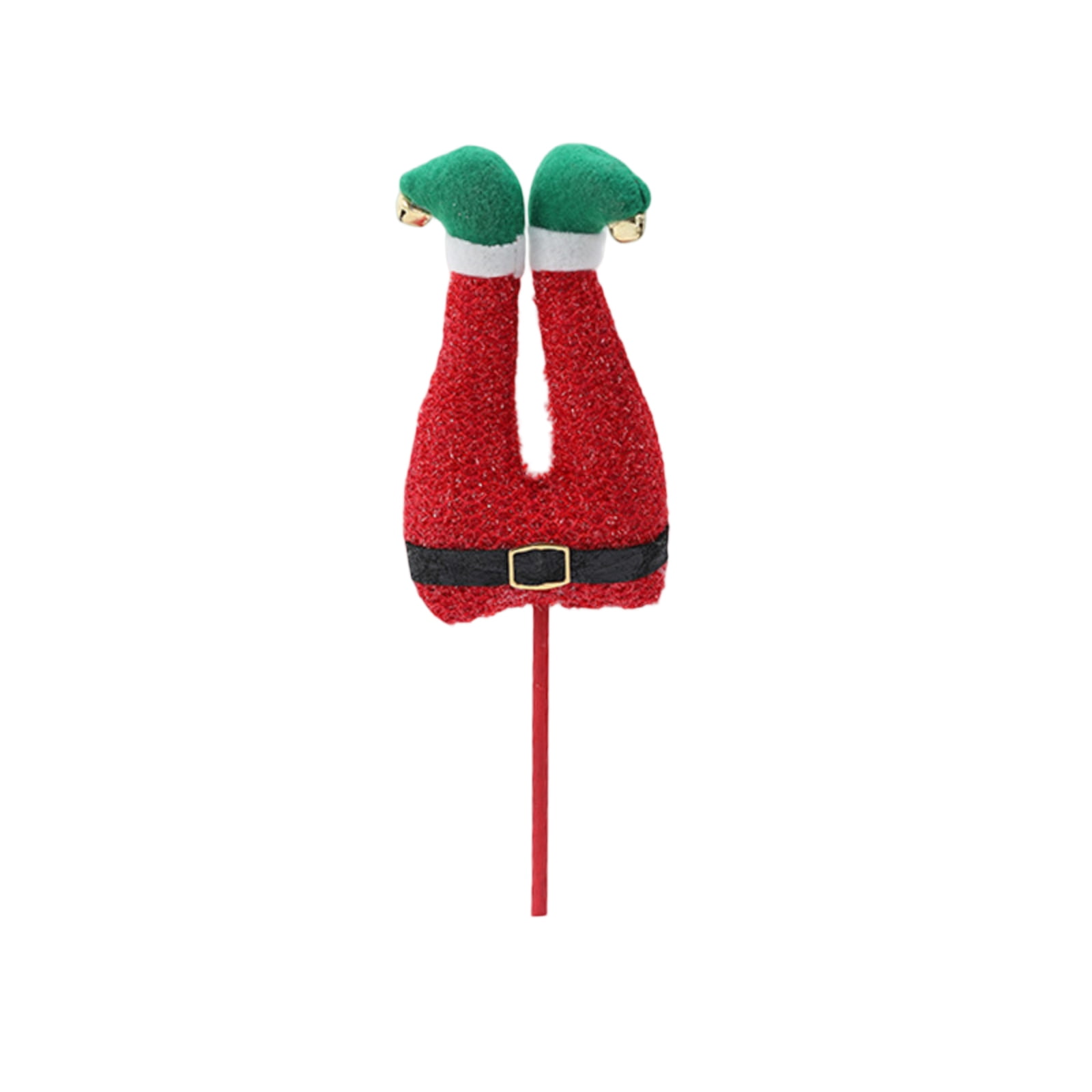 Christmas Leg Picks Glitter Stuffed Feet Christmas Tree Topper Inverted ...