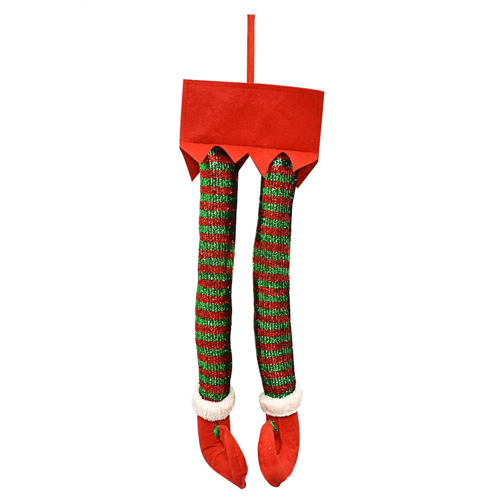 Christmas Legs Decorations Present Santa And Legs Plush Stuffed Feet ...