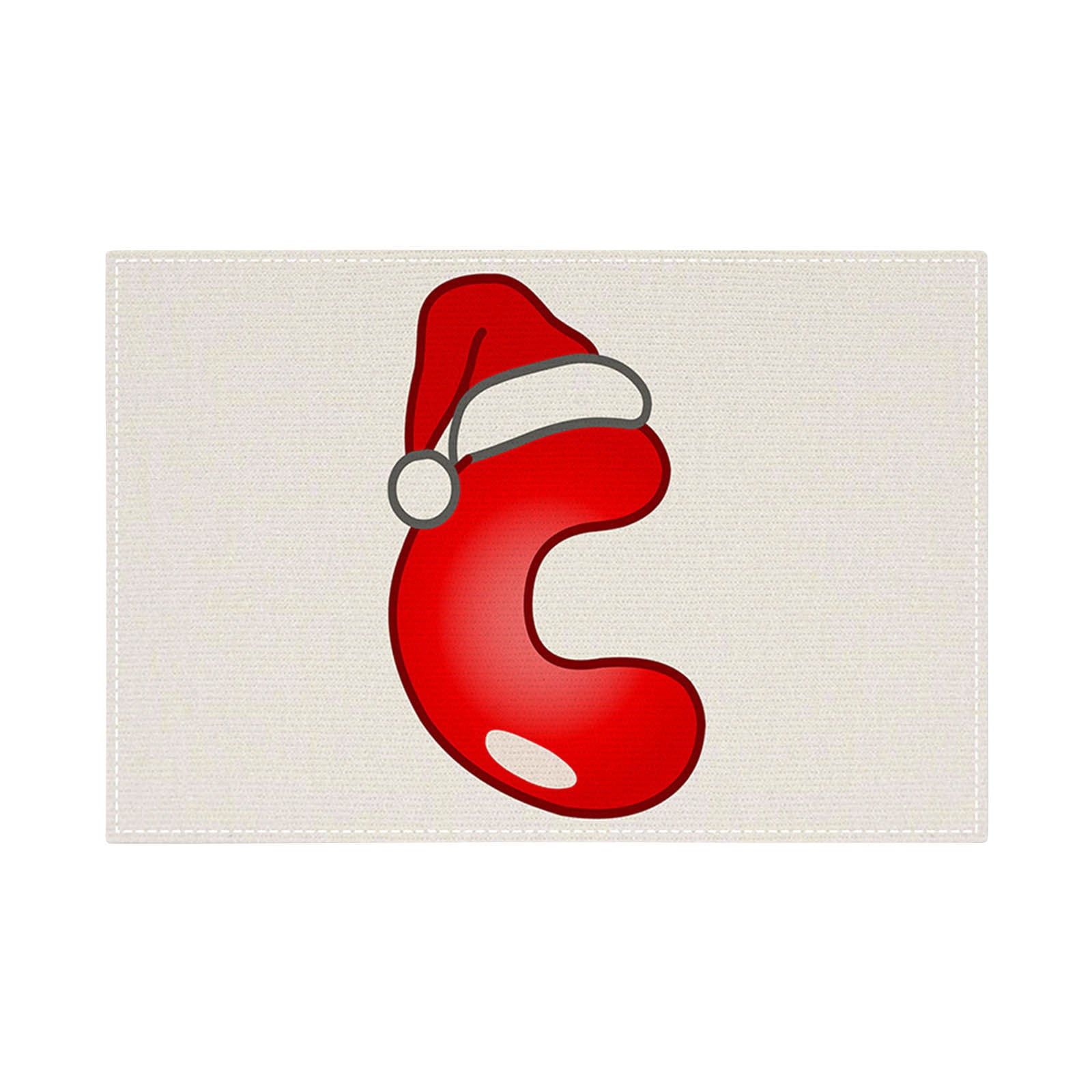 Christmas Letter Meal Mat, Holiday Table Decoration Tablecloth Tea Flag ...