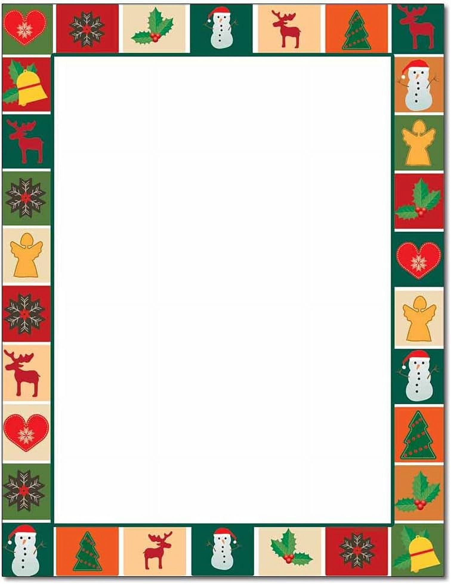 Christmas Letterhead Laser & Inkjet Printer Paper (100 Sheets ...