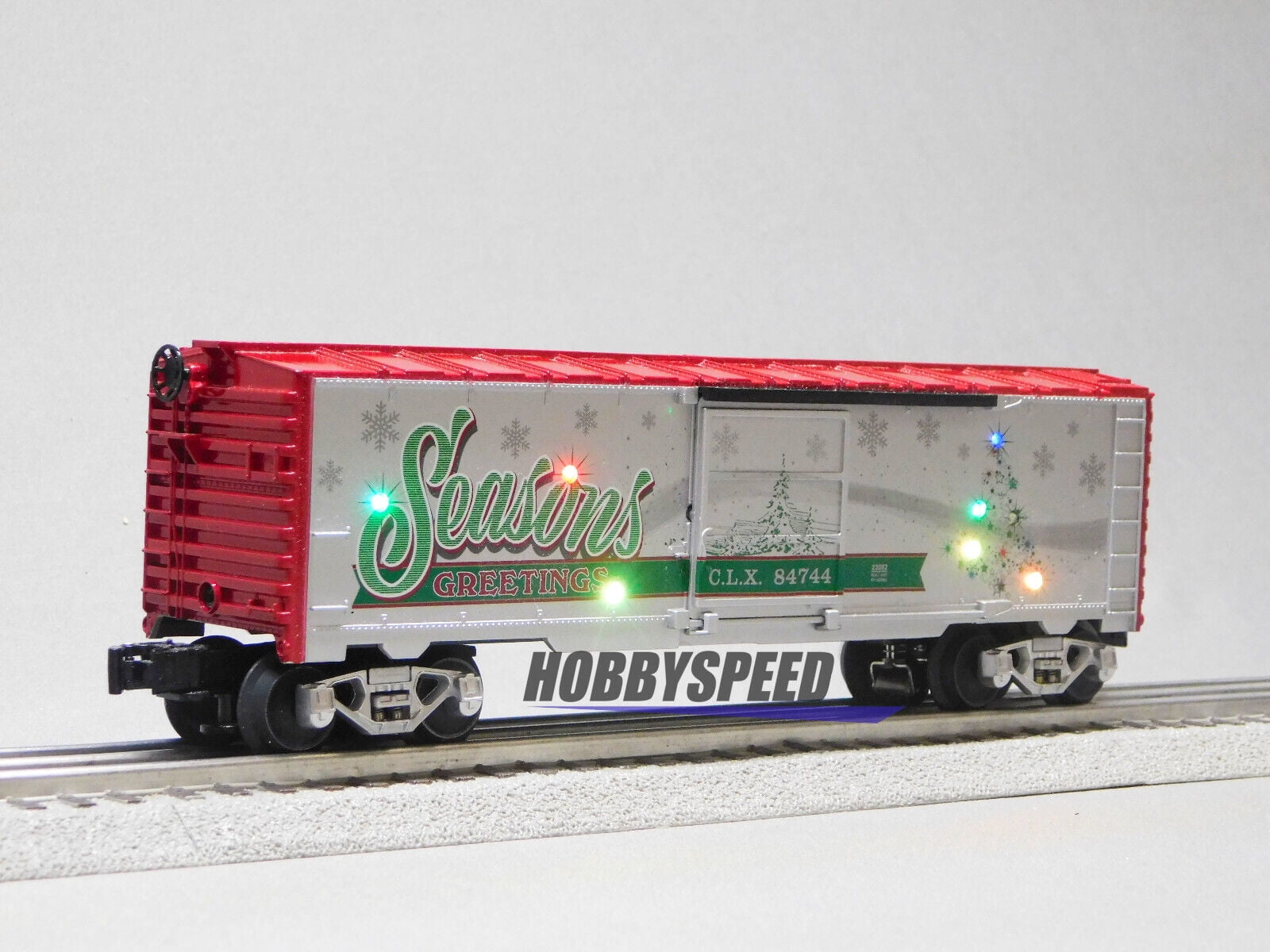 Christmas Light Express Season's Greetings BOXCAR O Gauge - Walmart.com