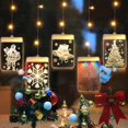 Christmas Light Strings, 5 Acrylic LED Lights - Santa/Reindeer ...