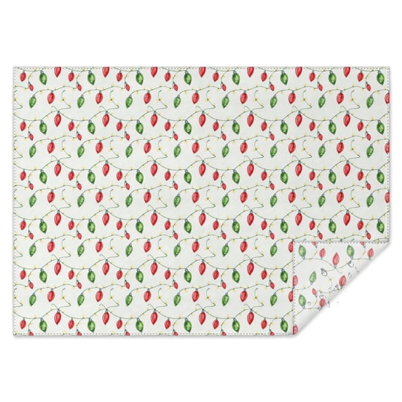 Christmas Light Striped White Pattern Rectangular Tablecloth 60x84 Inch ...