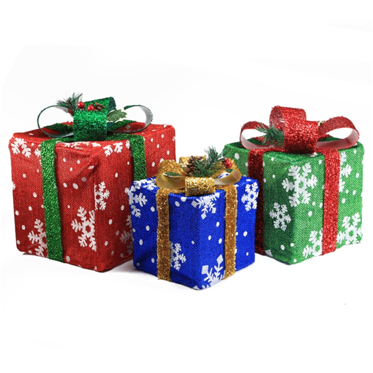 Christmas Lighted Gift Boxes, Patio Gift Box Decoration, Light Up ...