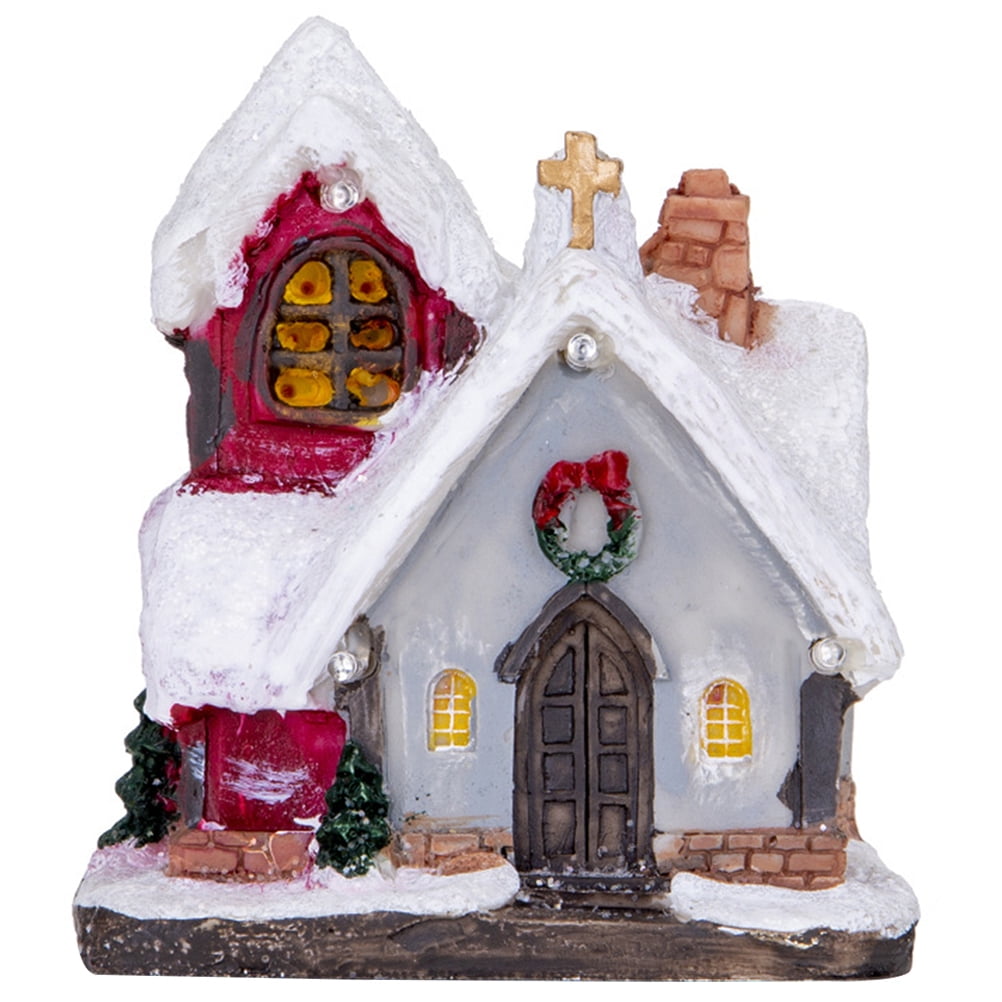 Christmas Lighted House Christmas Village House Tabletop Decoration ...