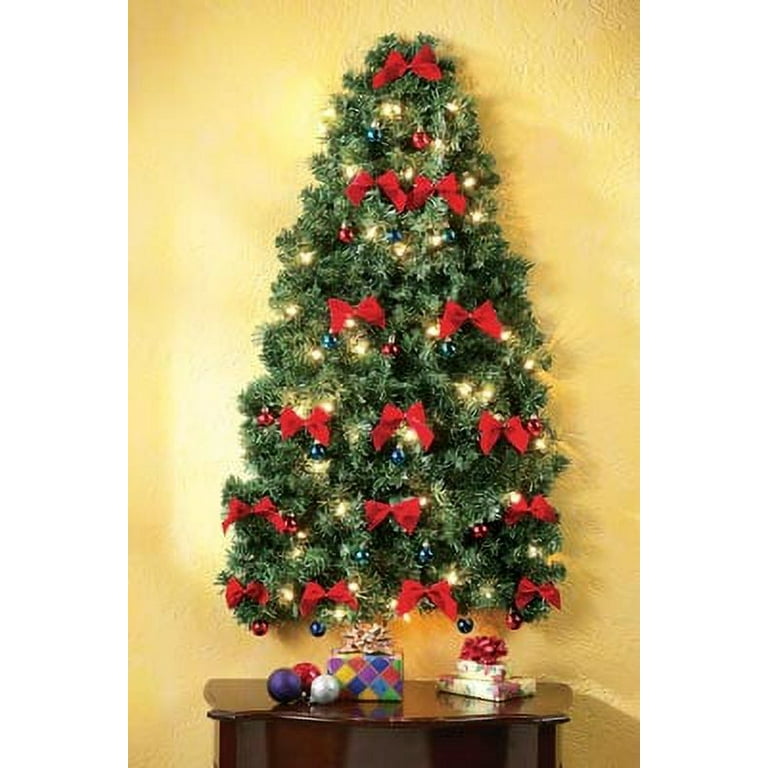 Wall Mounted Lighted Christmas Trees
