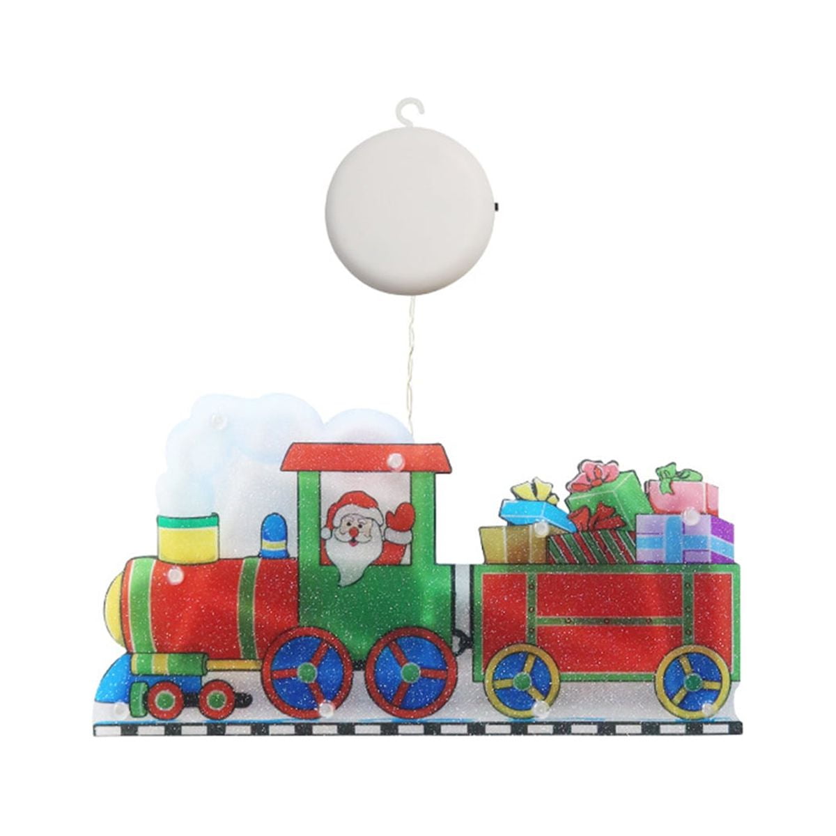 Christmas Lighted Window Decorations - 10LED Christmas Lights Santa ...