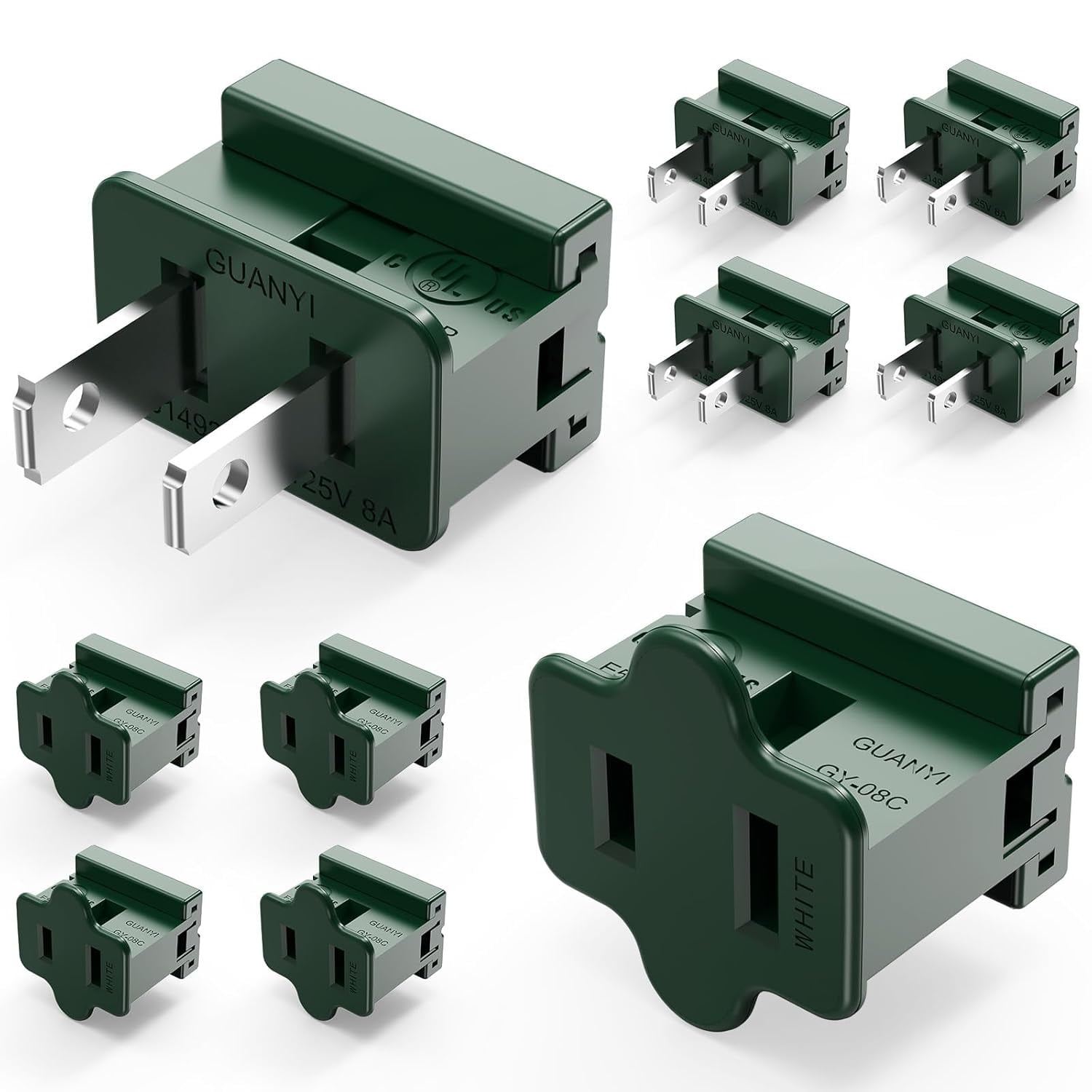 Christmas Lighting Male and Female Plug Set, Vampire Plug, Gilbert Plug ...