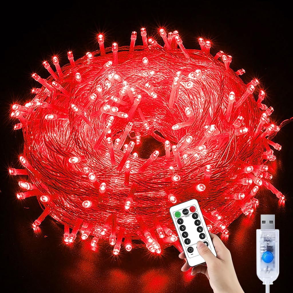 Christmas Lights- 3M 20LED Fairy String Lights With Remote- USB Powered ...