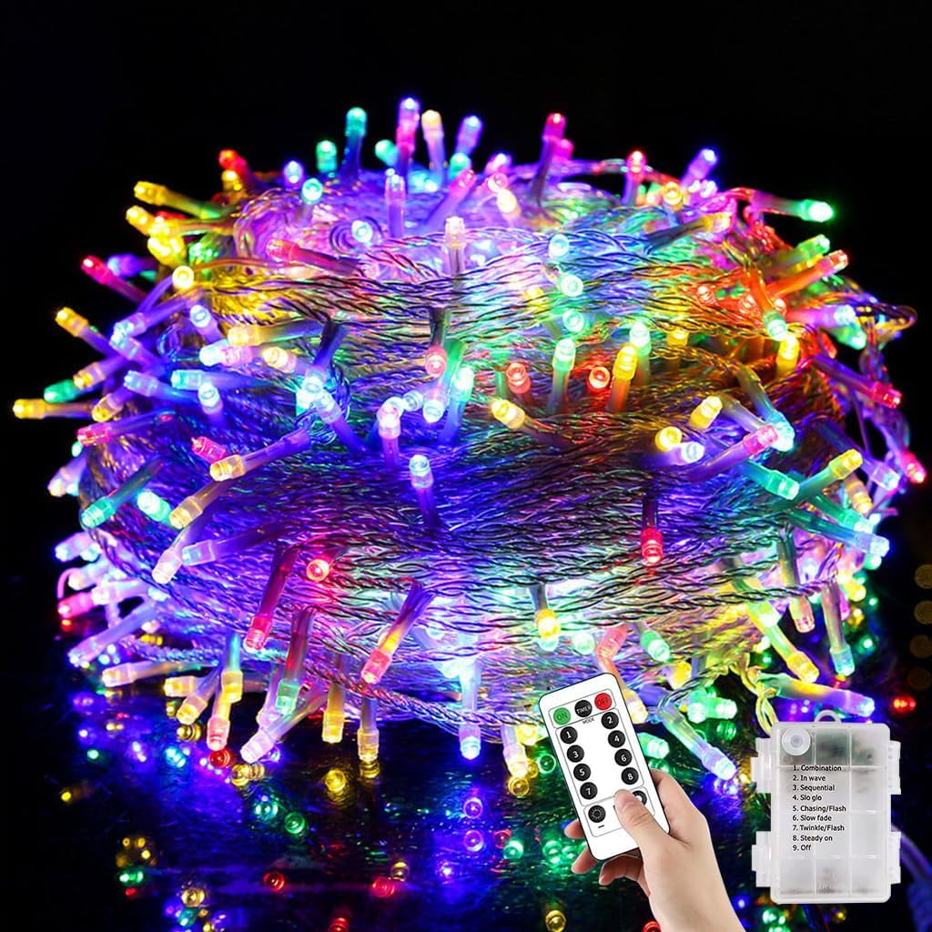 Christmas Lights, 3M 20LED Fairy String Lights with Remote, Battery ...