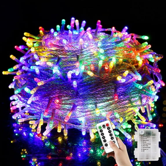 Christmas Lights, 3M 20LED Fairy String Lights with Remote, Battery ...