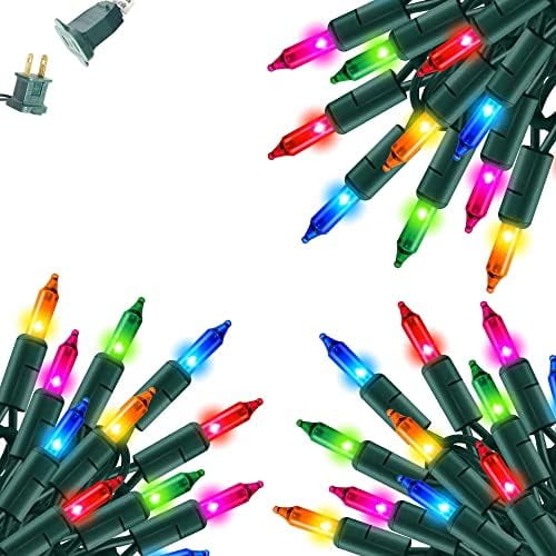 Christmas Lights, 60FT 300 Count Incandescent Waterproof Mini String ...
