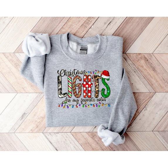 Christmas Lights Are My Favorite Color,Christmas T-shirt,Christmas ...