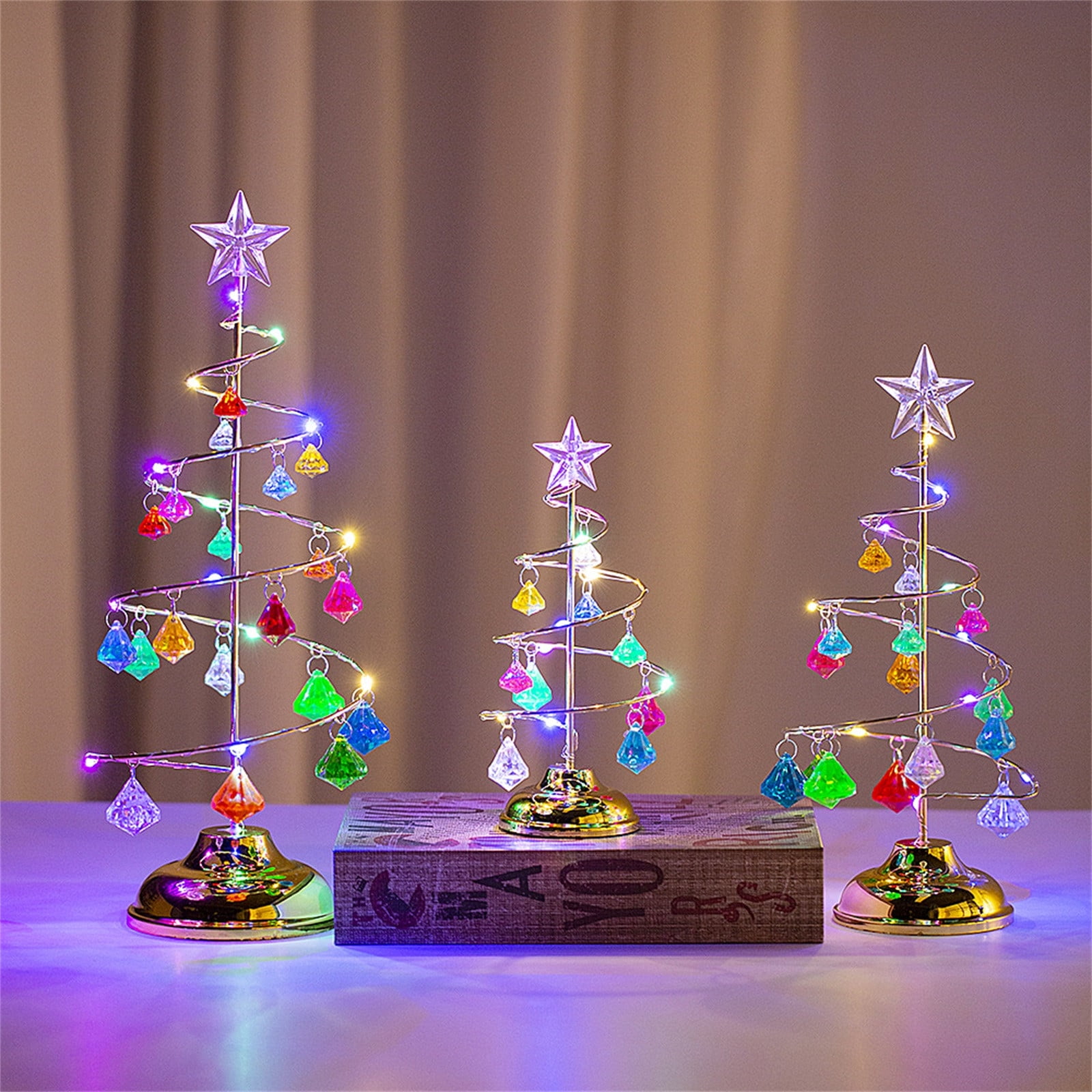 Christmas Lights Crystal Outdoor Christmas Decorations Christmas ...