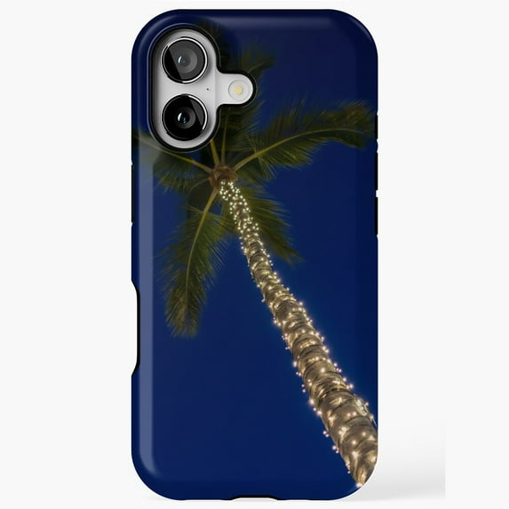 Christmas Lights Florida Style Tropical Holiday Case with iPhone 17 to ...