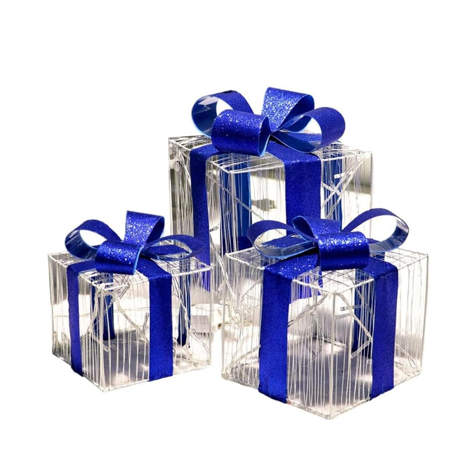 Christmas Lights Gift Box with Light Strings 3 Piece Set Christmas ...