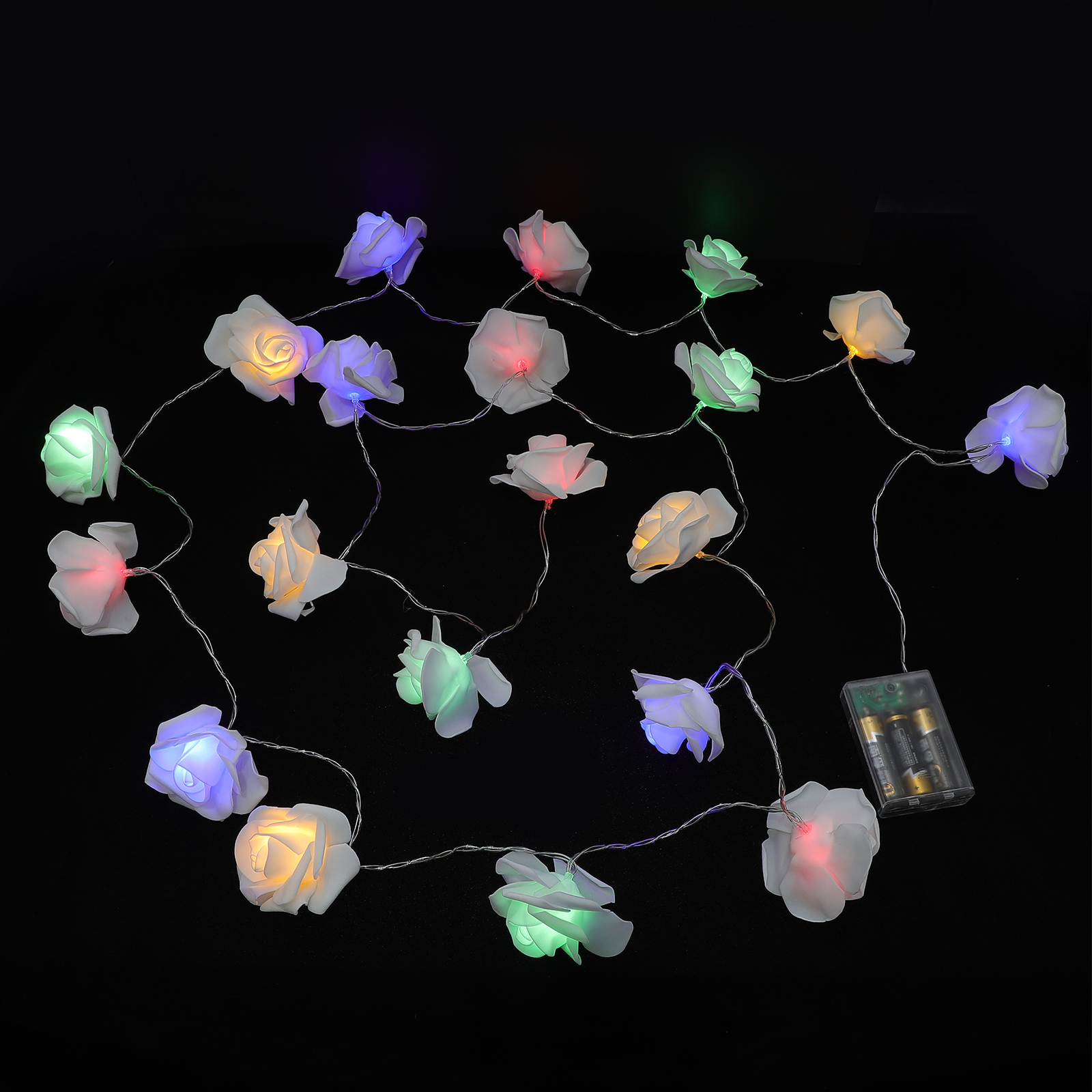 Christmas Lights Gold Decor Rose String Lights Decorative String Light ...