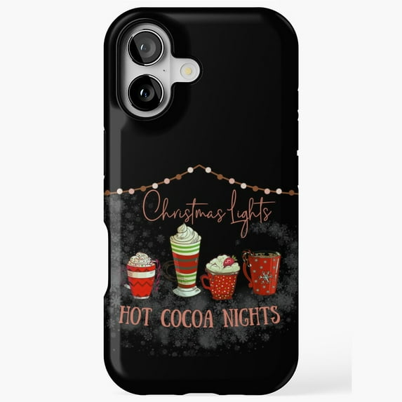 Christmas Lights Hot Cocoa Protective Cover for iPhone 11 12 13 14 15 16 17 Pro Max - Walmart.com