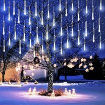 Christmas Lights Outdoor Meteor Shower Rain Lights, 20 Tubes 720 LEDs ...