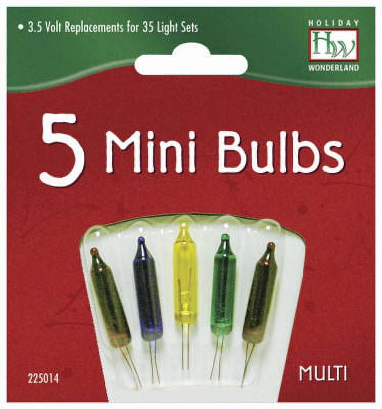 Christmas Lights Replacement Bulb, For 35, 70 & 140-Light Sets, Multi ...