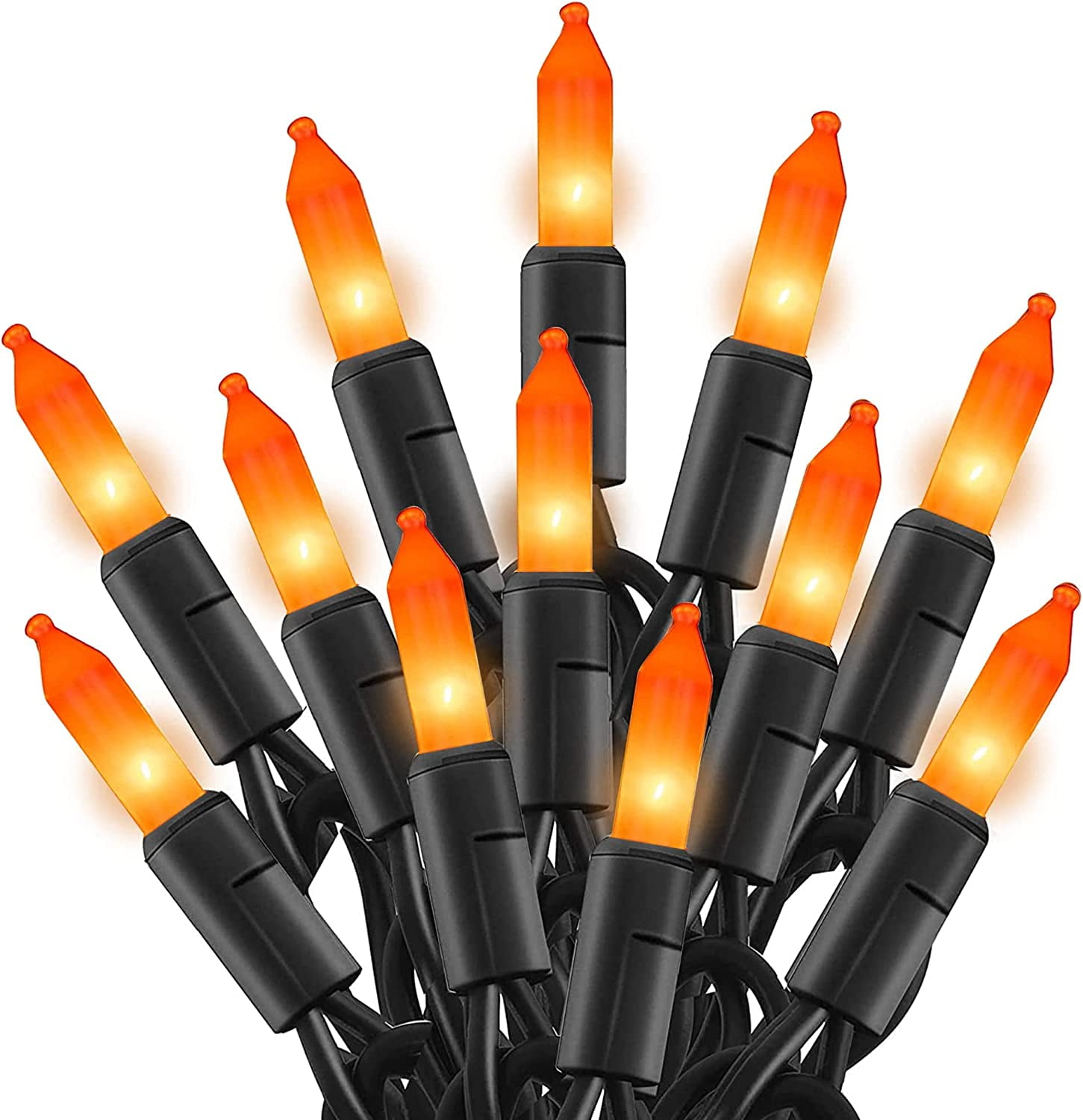 Christmas Lights, Retro Mini Christmas Tree Lights, 8 Lighting Modes ...