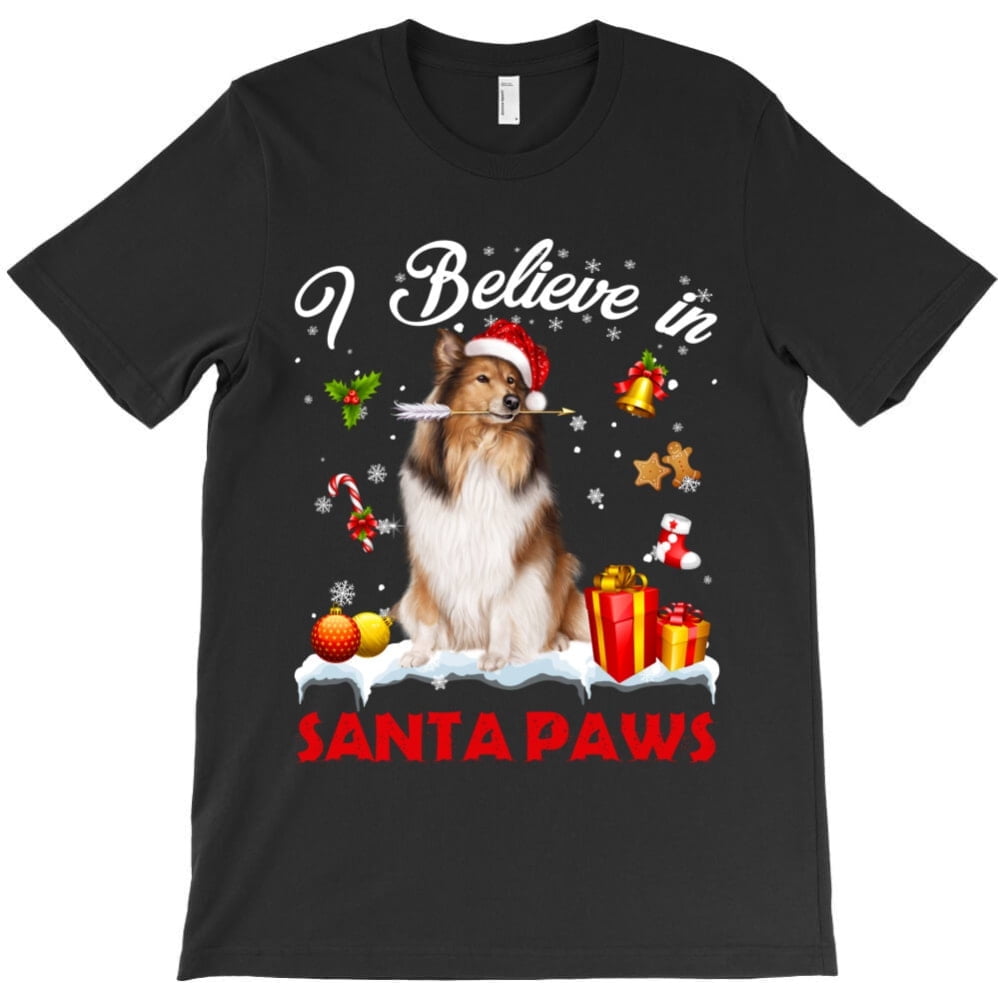 Christmas Lights Shetland Sheepdog Sheltie Funny Holiday Gifts Graphic ...