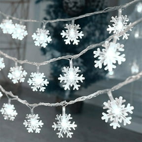 Battery Operated Snowflake Lights for Holiday and Party Decor