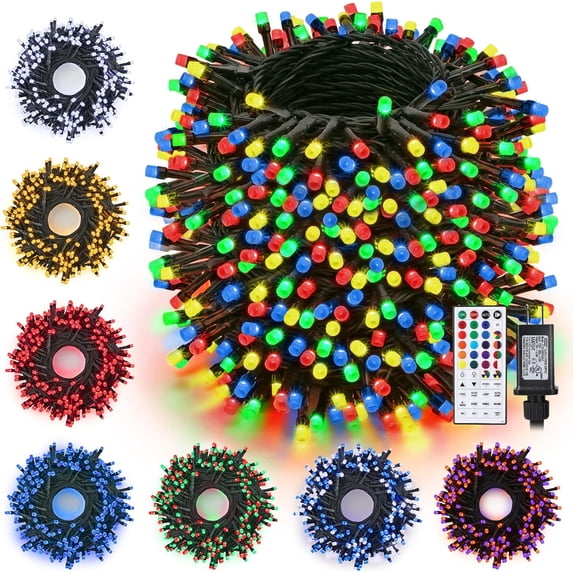 Christmas Lights String Lights, 164ft 500 Color Changing String Light ...
