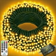 Christmas Lights Warm White, 196 FT 500 LED Outdoor Waterproof ...