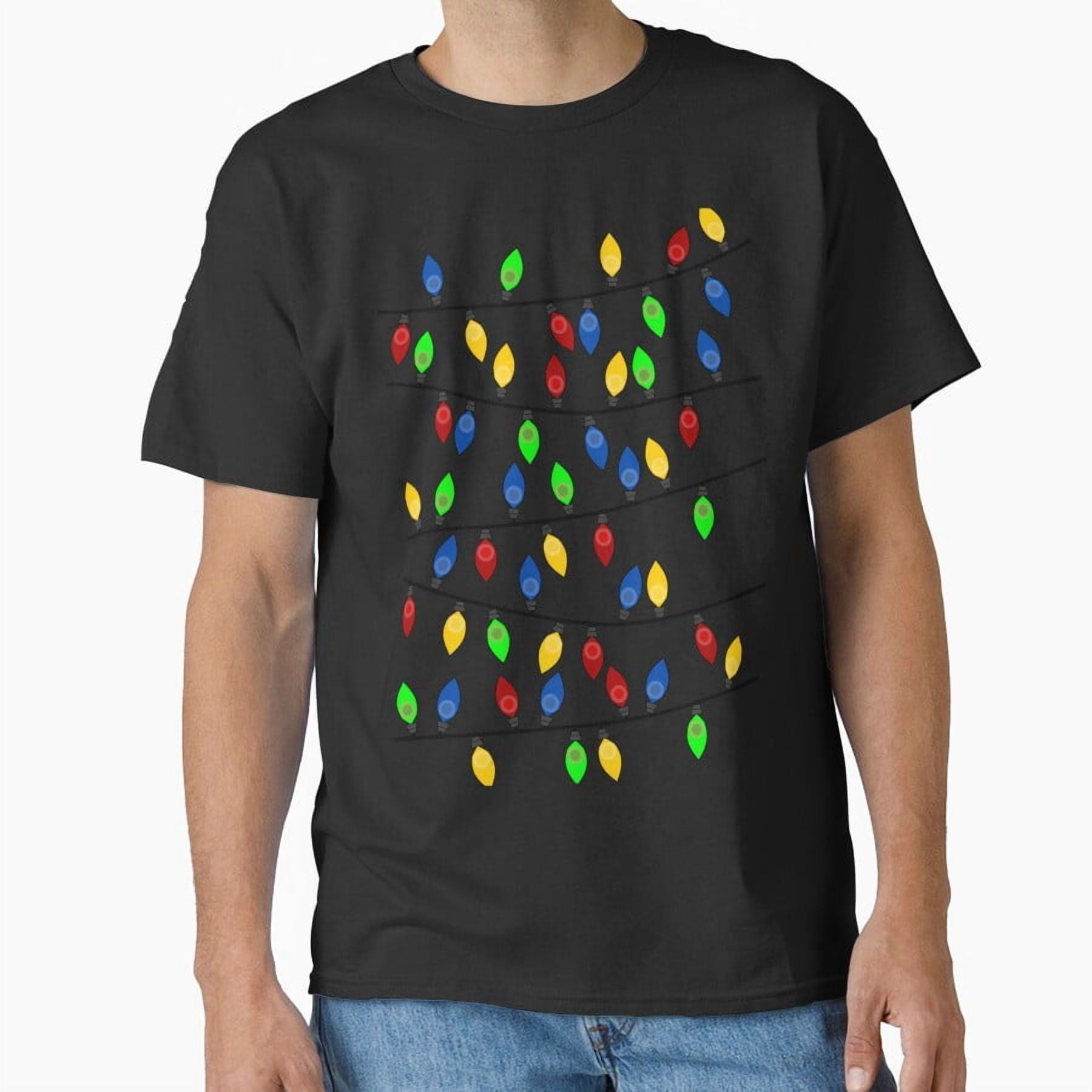 Christmas Lights With A Tangled String Of Bulbs Simple Holiday Art ...