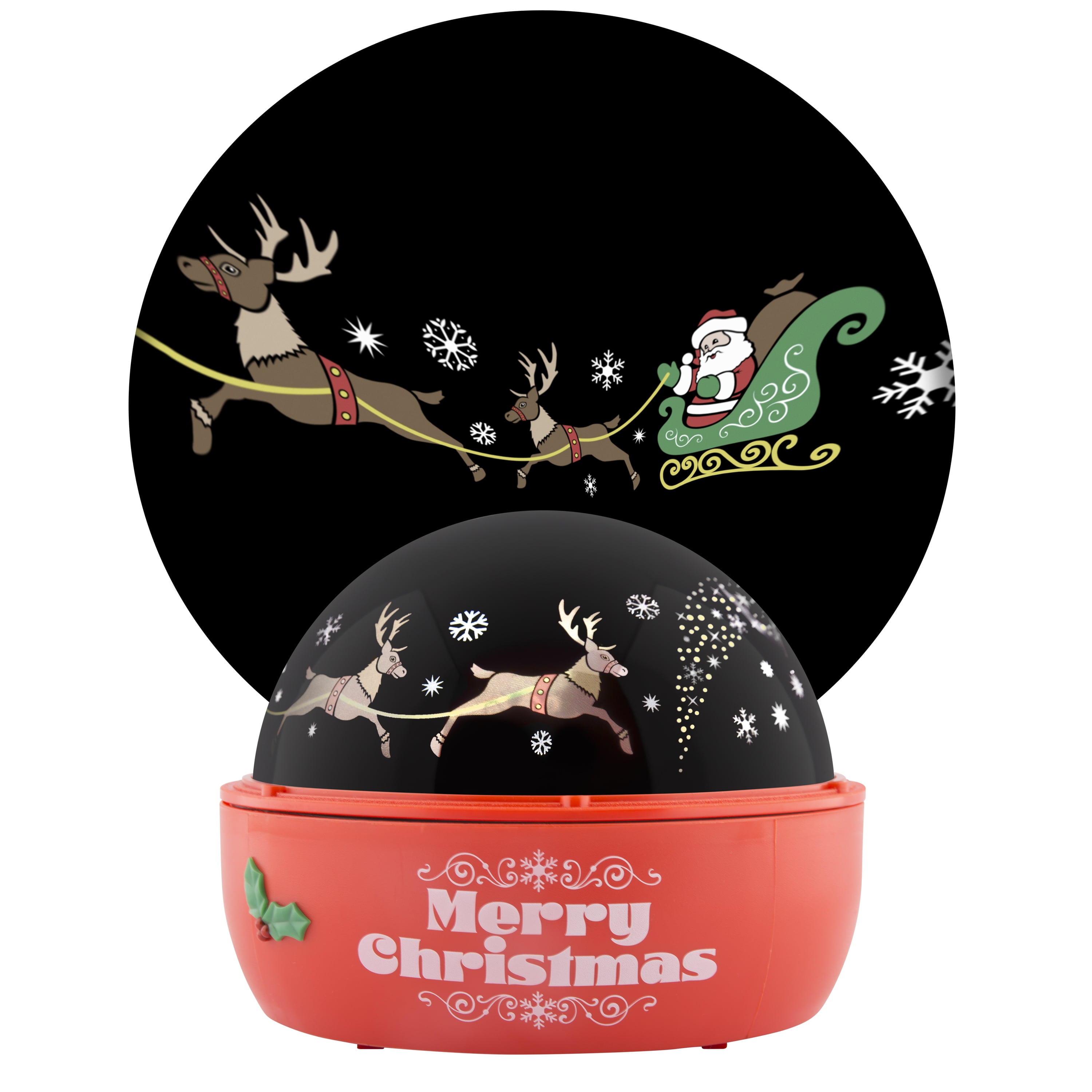 Christmas Lightshow White Projector Lights Holiday Lighting Style Santa ...