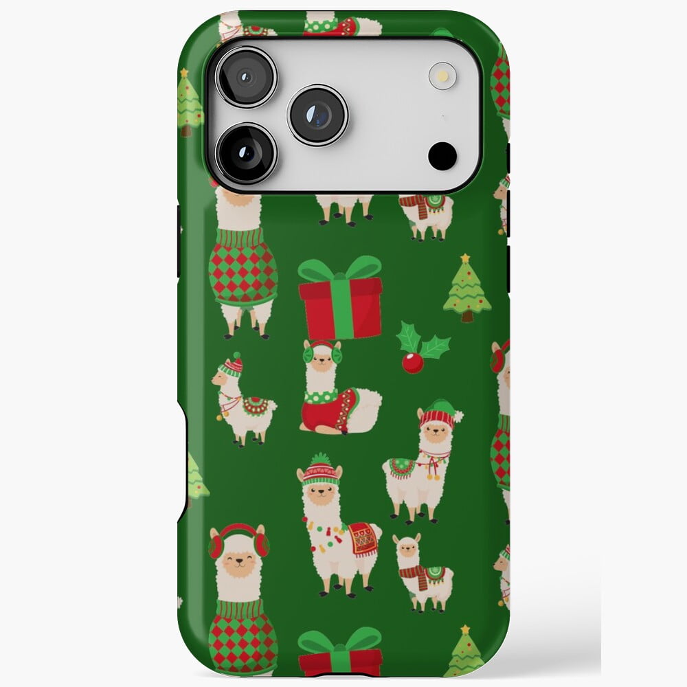 Christmas Llama Funny Case for iPhone 11 12 13 14 15 16 17 Pro Max ...