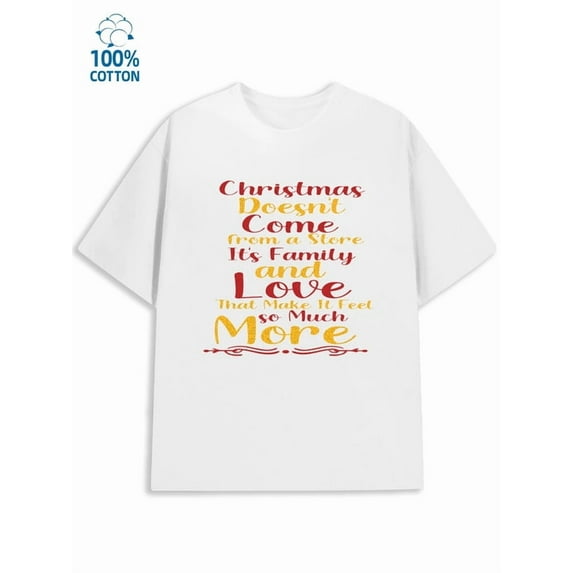 Christmas Love for men Christmas 180G 100% Cotton white Christmas ...