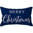 Christmas Lumbar Throw Pillow Covers Farmhouse Winter Holiday Cushion ...