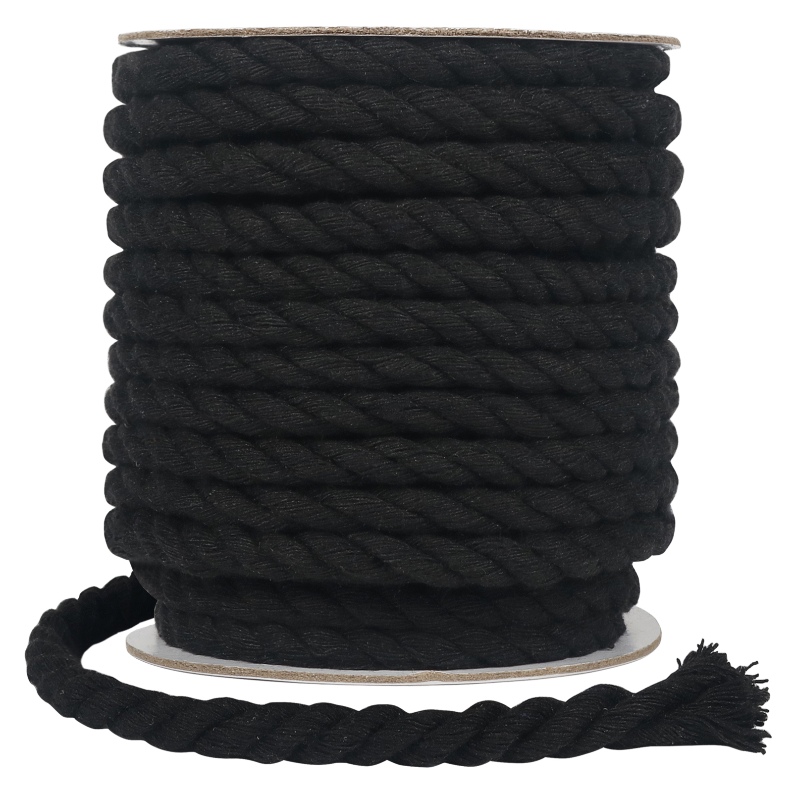 1.5mm Round Waxed Cotton Cords Black color - Walmart.com