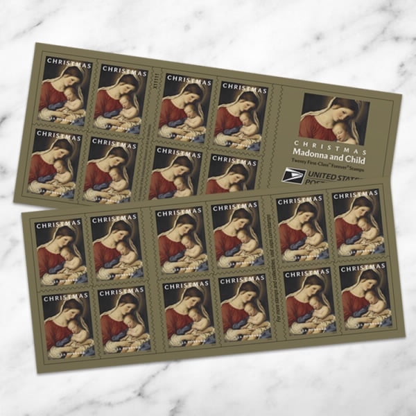 Christmas Madonna and Child Forever USPS Postage Stamp 2 Books of 20 US ...