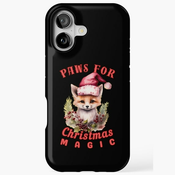 Christmas Magic Festive Fox Head Phone Case 17 16 15 14 13 12 11 Pro ...